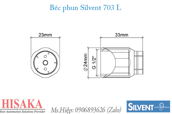 Béc phun khí nén Silvent 703 L - Đầu phun Silvent 703 LP
