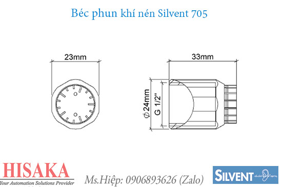Béc phun khí nén Silvent 705 - Silvent 705 A - Silvent 705 L