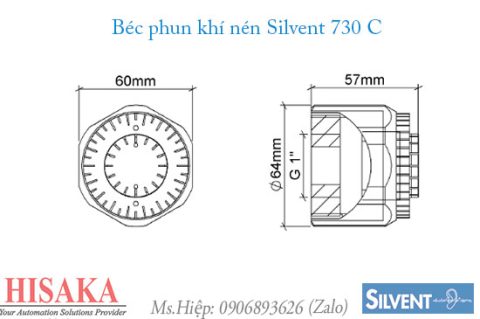 Béc phun Silvent 730 C - Đầu phun Silvent 730C- Silvent 730 CA