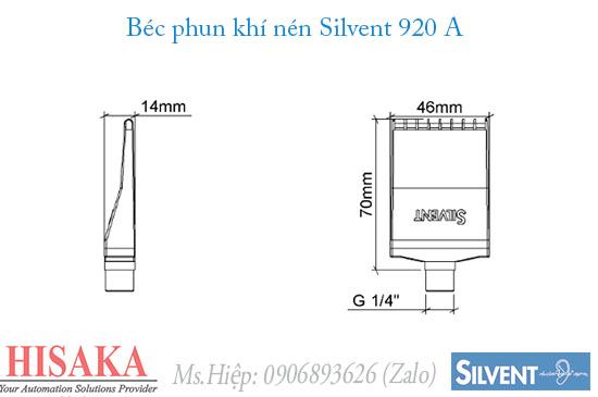Béc phun khí nén Silvent 920 A - Air Nozzle Silvent 920B