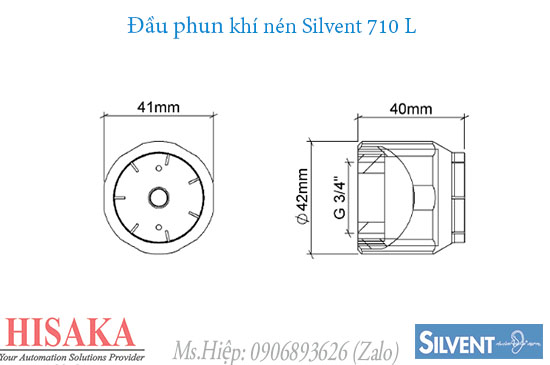 Đầu phun khí nén Silvent 710 L - Béc Silvent 710 LP