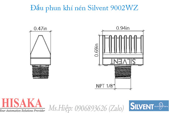 Đầu phun Silvent 9002W-Z - Đại lý đầu phun Silvent chính hãng