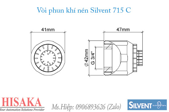 Vòi phun khí nén Silvent 715 C - Đại lý vòi thổi khí Silvent 715C