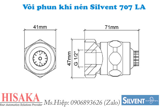 Vòi phun khí nén Silvent 707 LA - Silvent 707LA - Air Nozzle Silvent