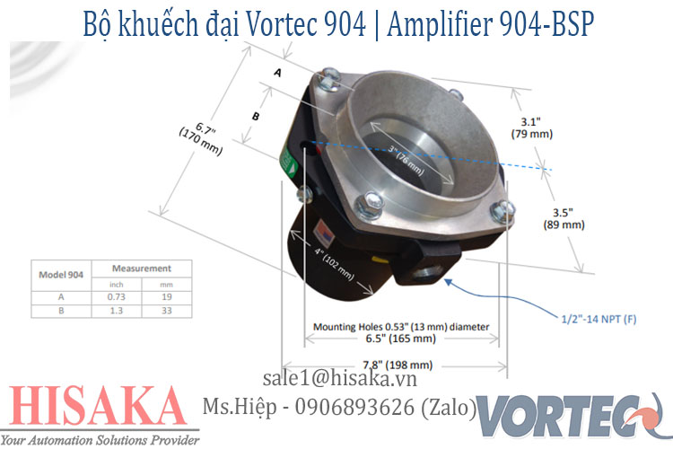 Bộ khuếch đại Vortec 904 | Amplifier 904-BSP